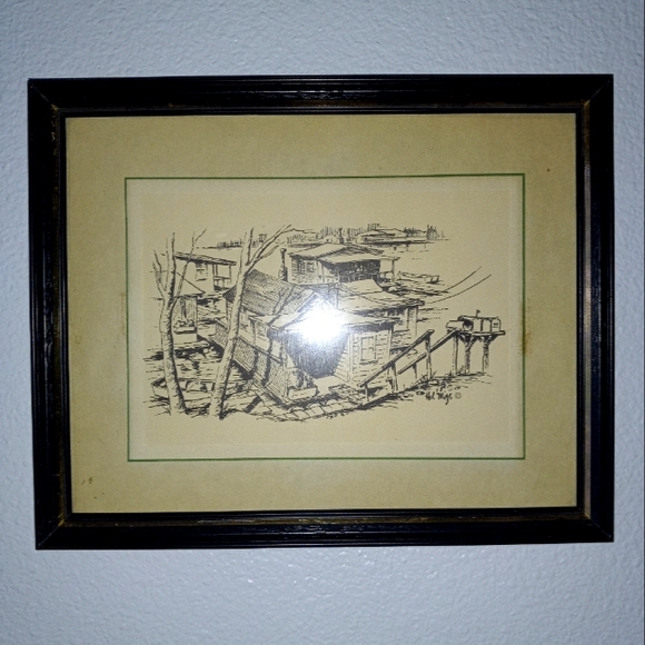Art | Ferry And Houseboat Drawings | Poshmark